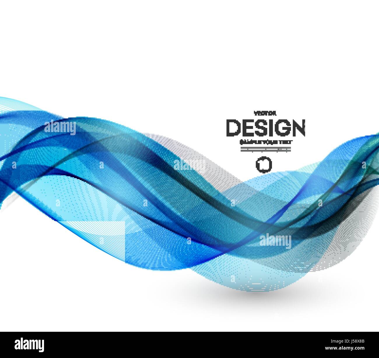Abstract vector background, blue wavy Stock Vector Image & Art - Alamy
