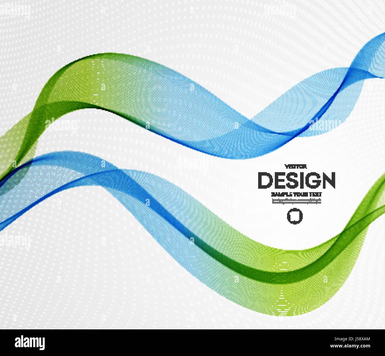 Abstract vector background, blue green wavy Stock Vector Image & Art ...