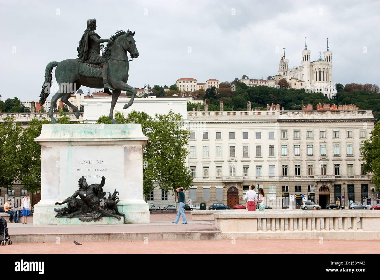 statue in lyon Stock Photo - Alamy