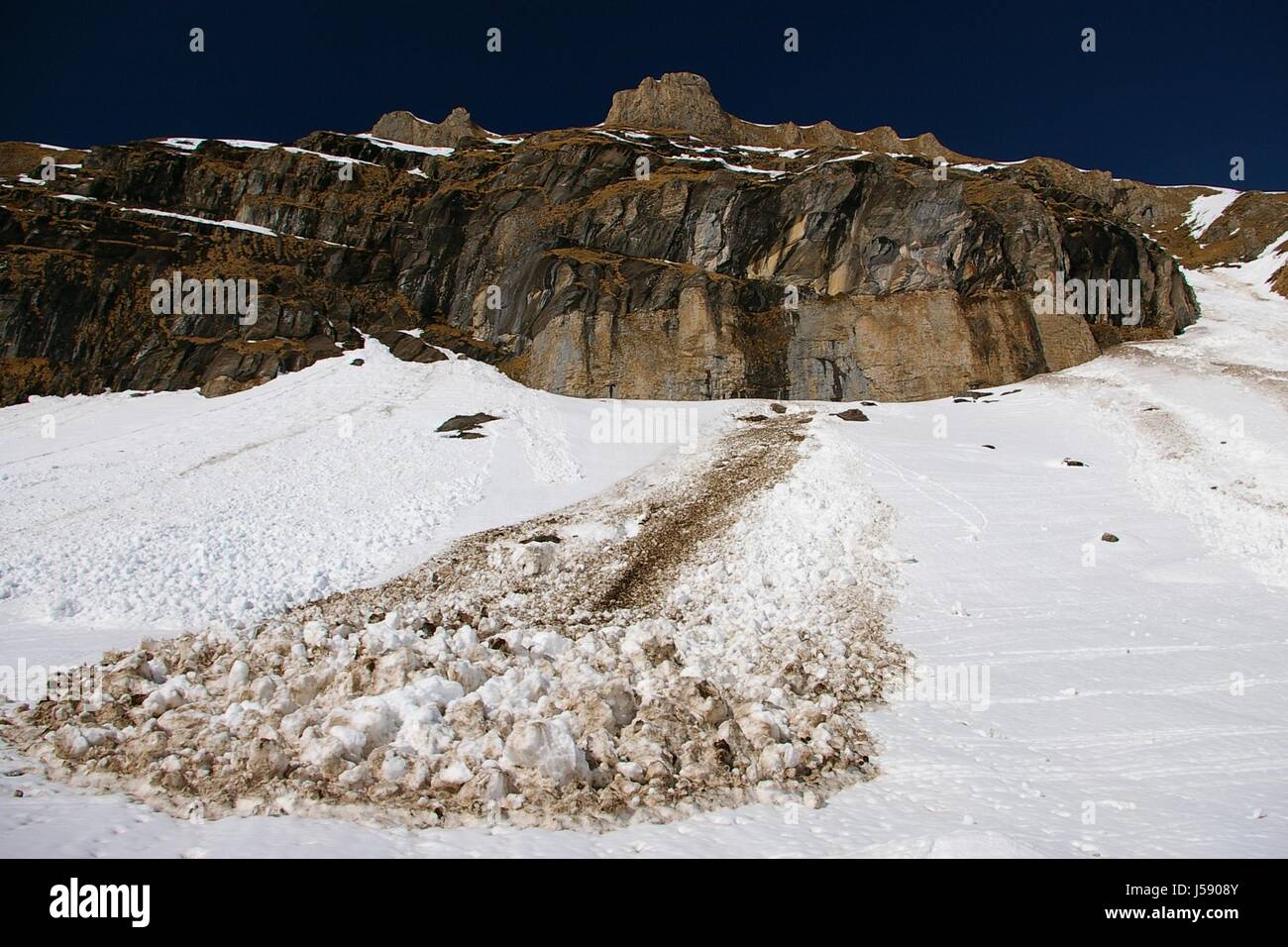 hill winter switzerland avalanche deep snow melt snow mountain shine ...