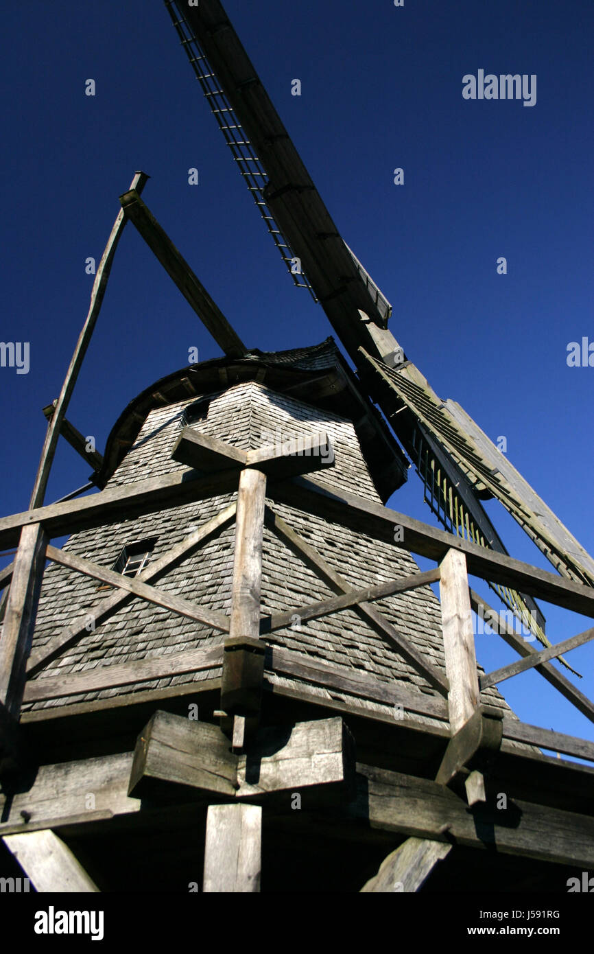 blue historical wood wing windmill mill miller corn mill wainscot ...