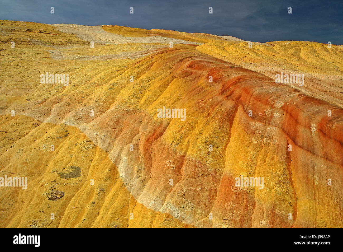 blue usa rock sandstone structures colour denes orange firmament sky ...