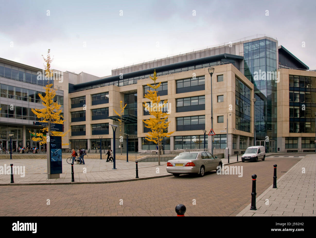 The Square, Temple Quay, Bristol, showing Temple Quay House Stock Photo ...