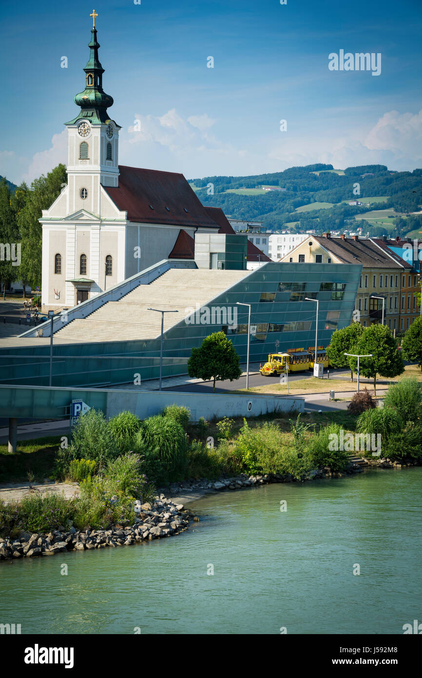 Linz and Danube Stock Photo - Alamy