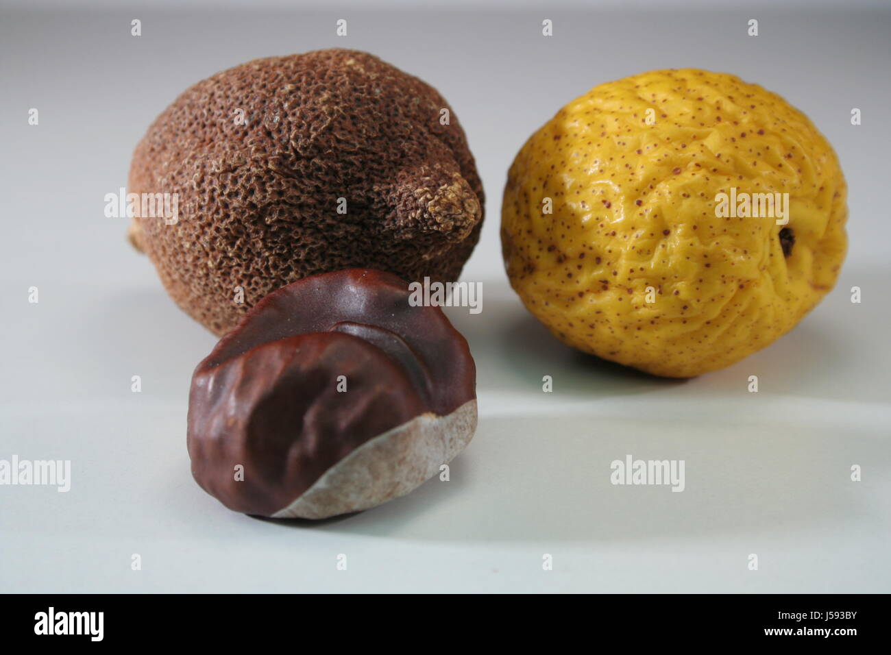 dry dried up barren trio dried seared quince wizenedly shrinkage lemon ...