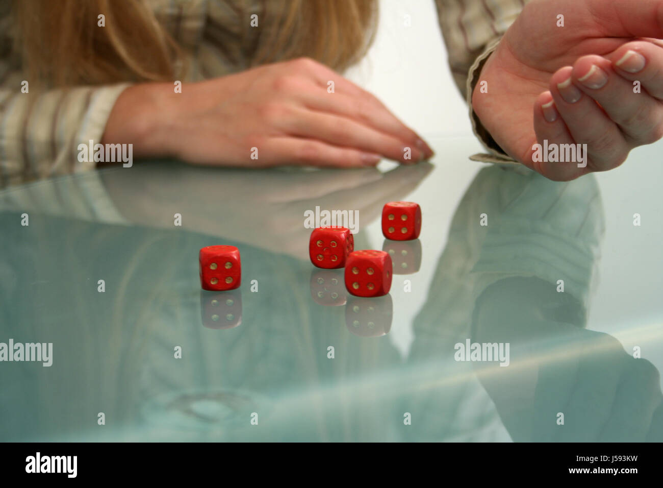 woman hand hands game tournament play playing plays played favor dice ...