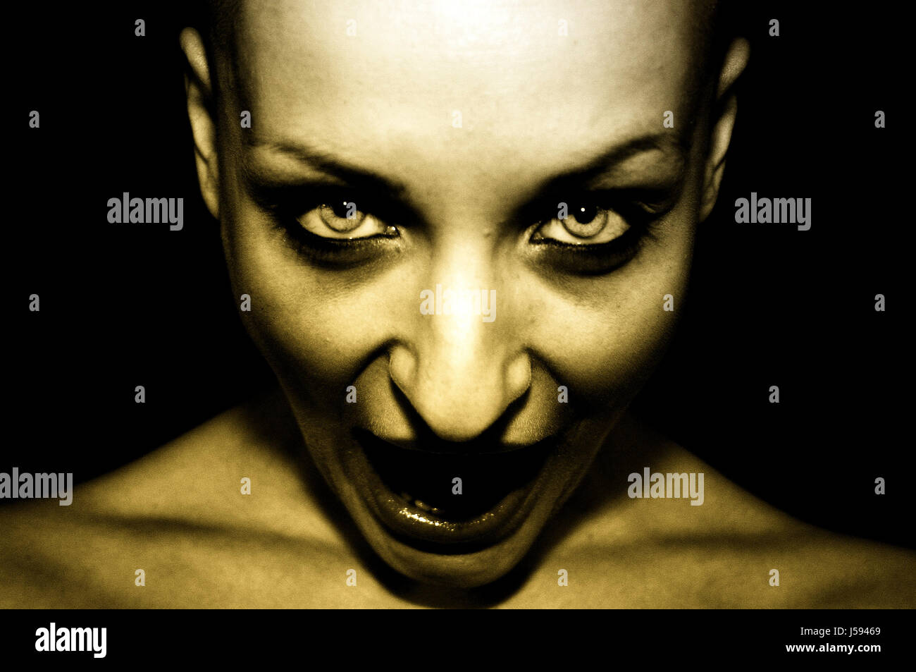 motion postponement moving movement mouth face look glancing see view ...