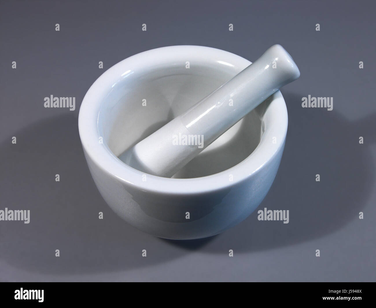 blank european caucasian mortar mince powder porcelain pulverize grey ...