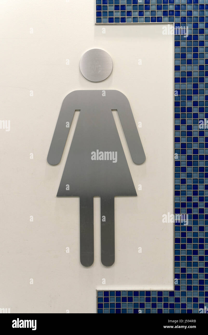 Womens washroom pictogram hi-res stock photography and images - Alamy