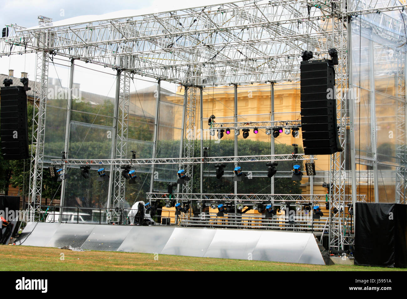 Music stage for concert Stock Photo - Alamy