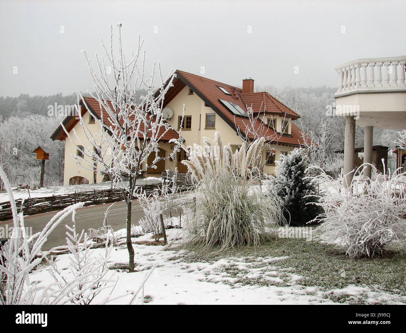 icy residential area Stock Photo - Alamy