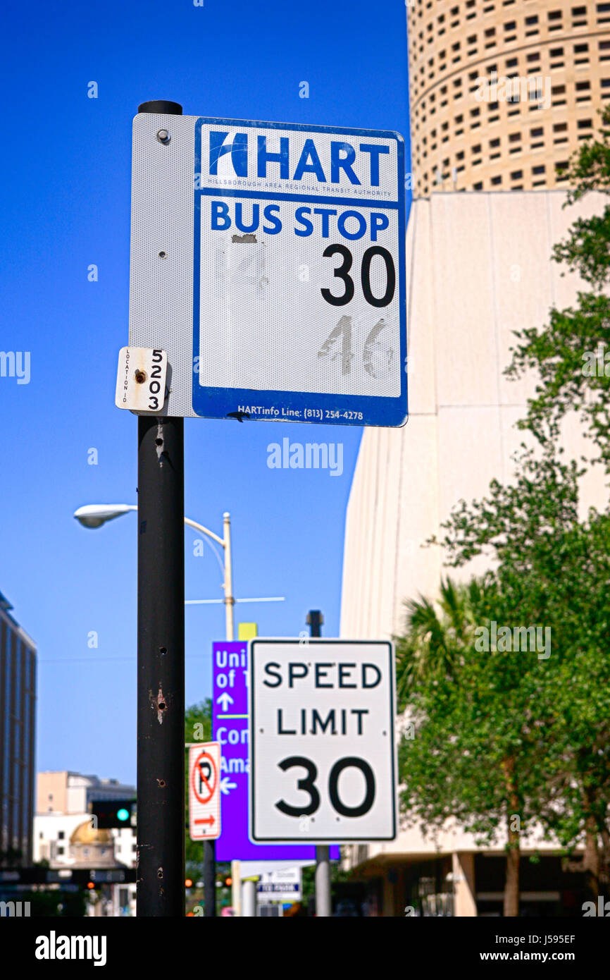 Hart - Hillsboro Area Regional Transit bus stop sign for Route 30 in ...