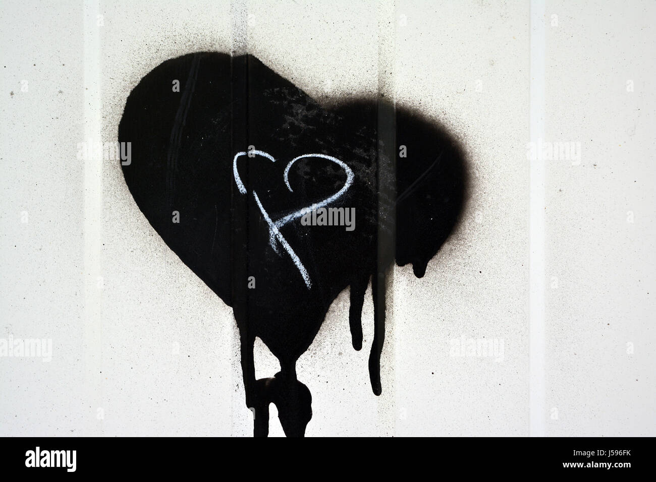 Black White Graffiti Wall Art Stock Photos & Black White Graffiti Wall ...