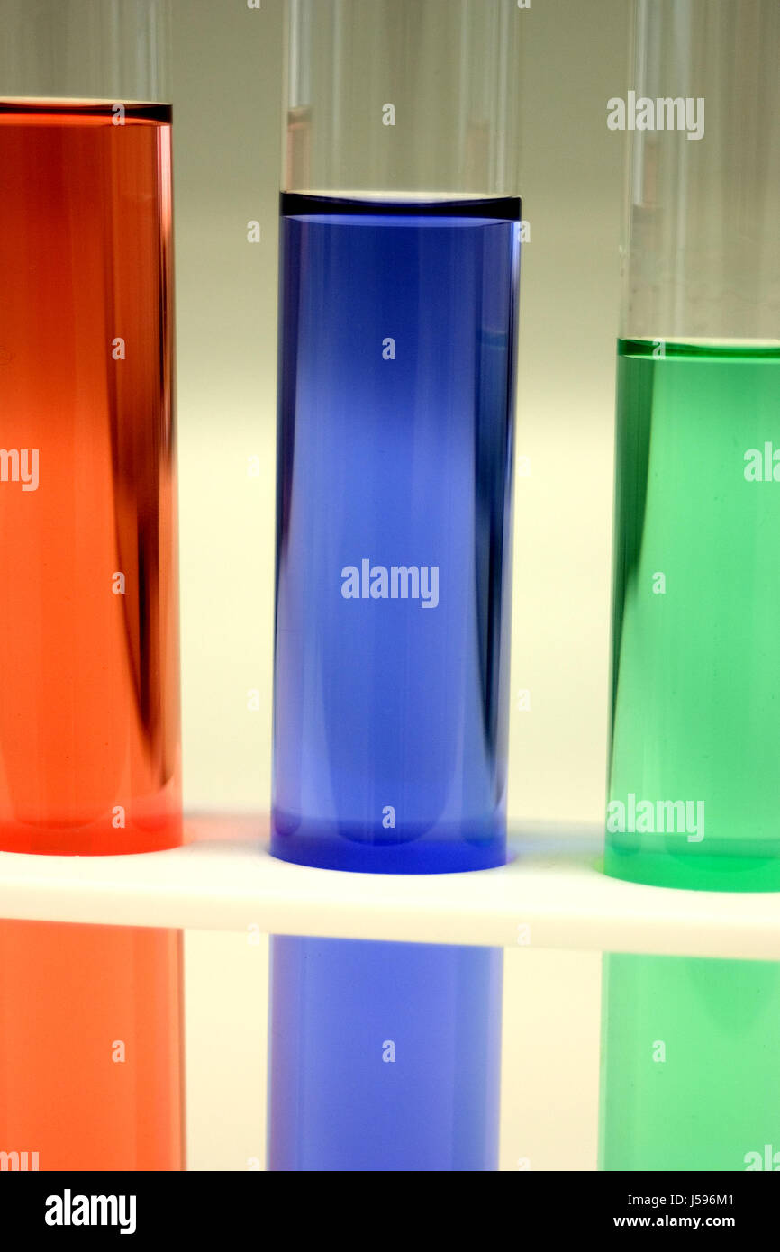 blue science research green pillar laboratory chemistry colour fluids ...