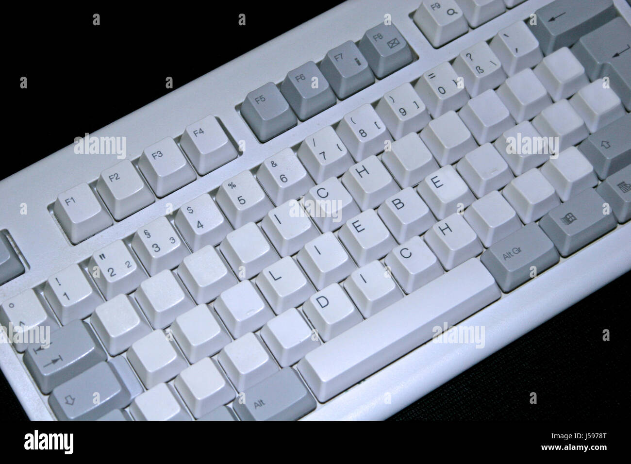 keyboard hardware letter love letter message declaration of love ...