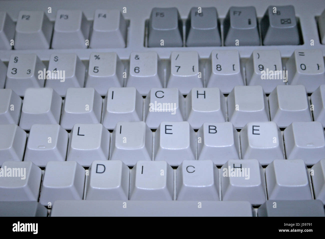 keyboard hardware letter love letter message declaration of love ...