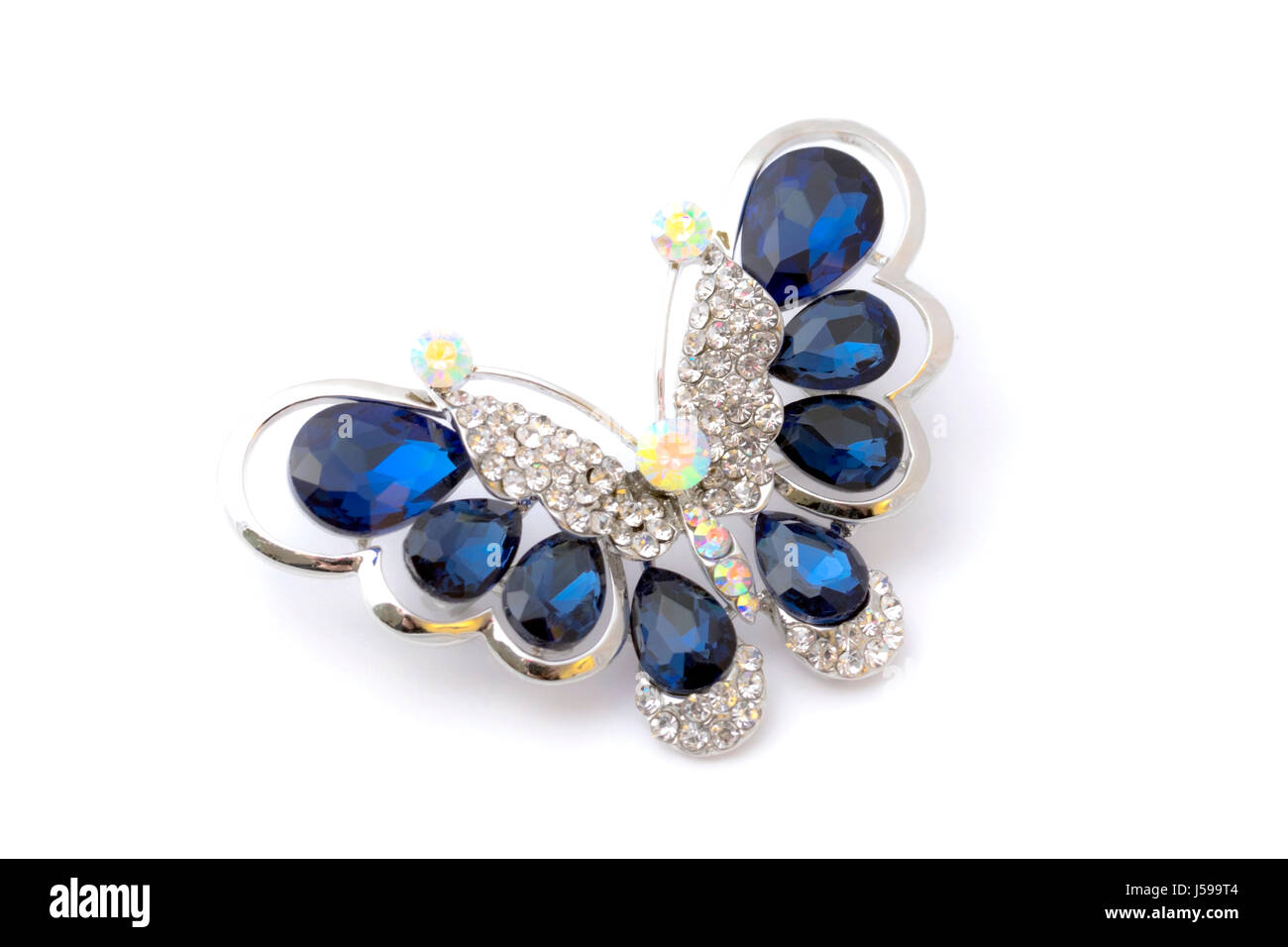 Brooch. Blue brooch Stock Photo - Alamy
