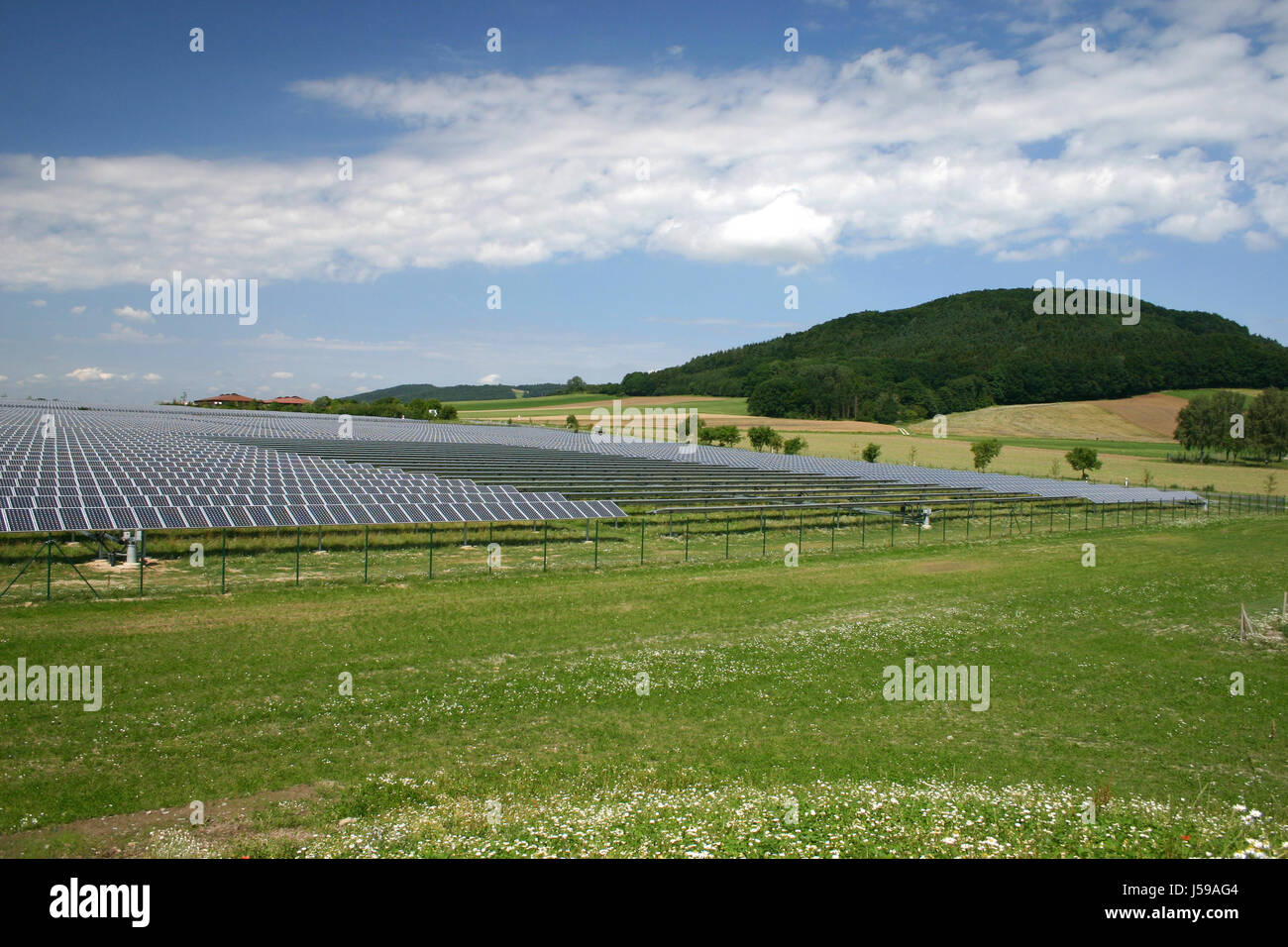 summer summerly bavaria solar ecological solar energy scenery ...