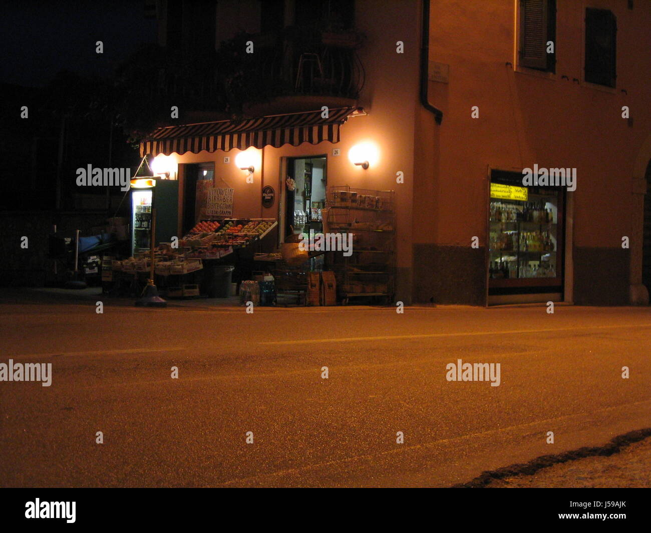 at night lights deserted mysterious opened shops retail shop shop ...