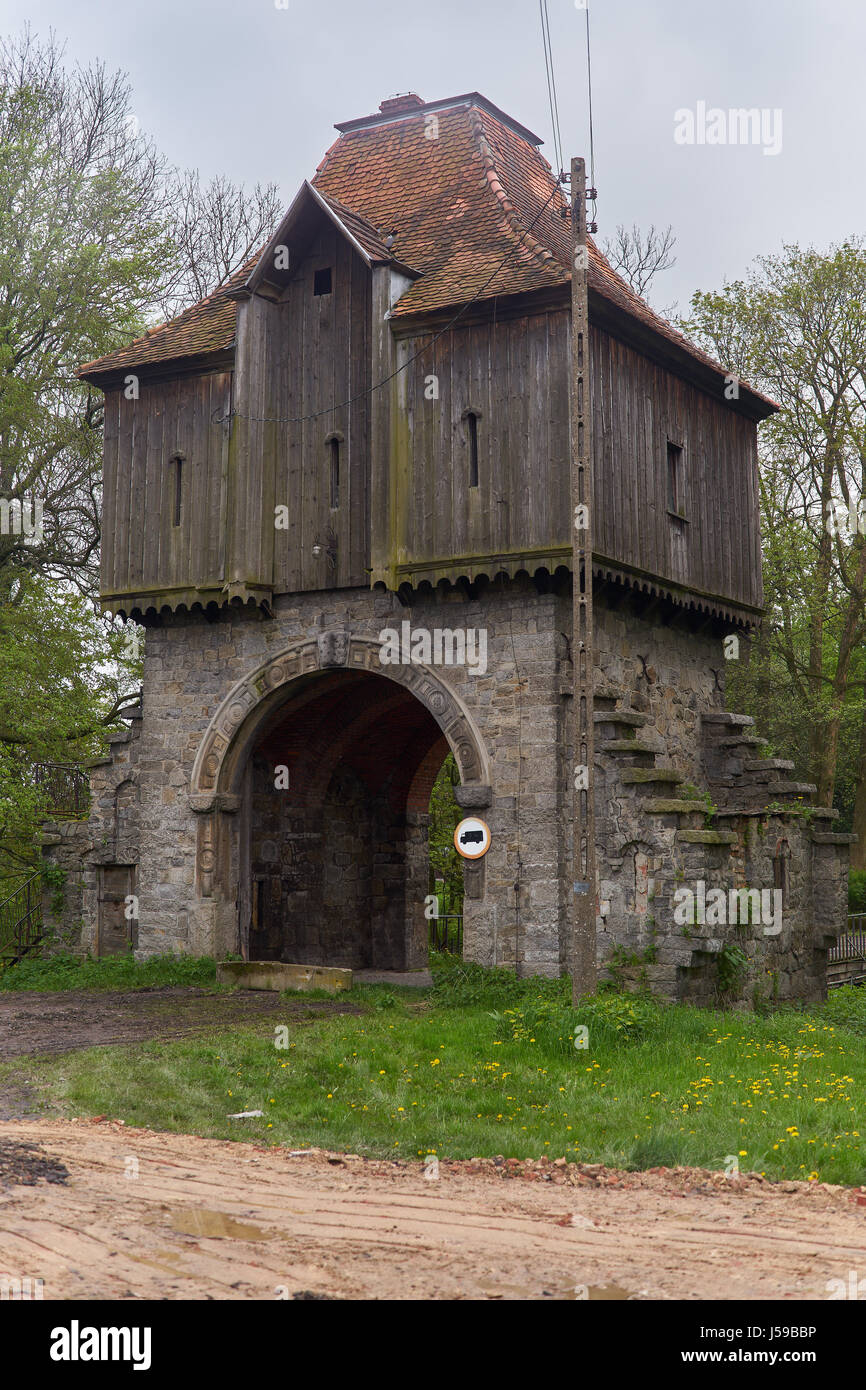 Palace in Krobielowice front gate Krieblovitz Prussian Marshal's ...