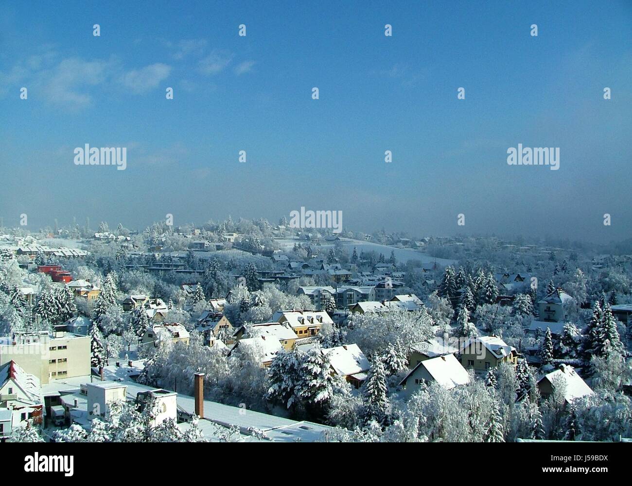 the perfect winter landscape Stock Photo - Alamy