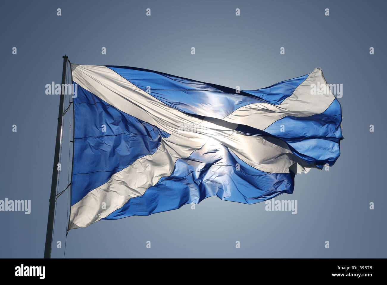 Trump Turnberry, Ayrshire, Scotland .One of the largest saltire flags ...
