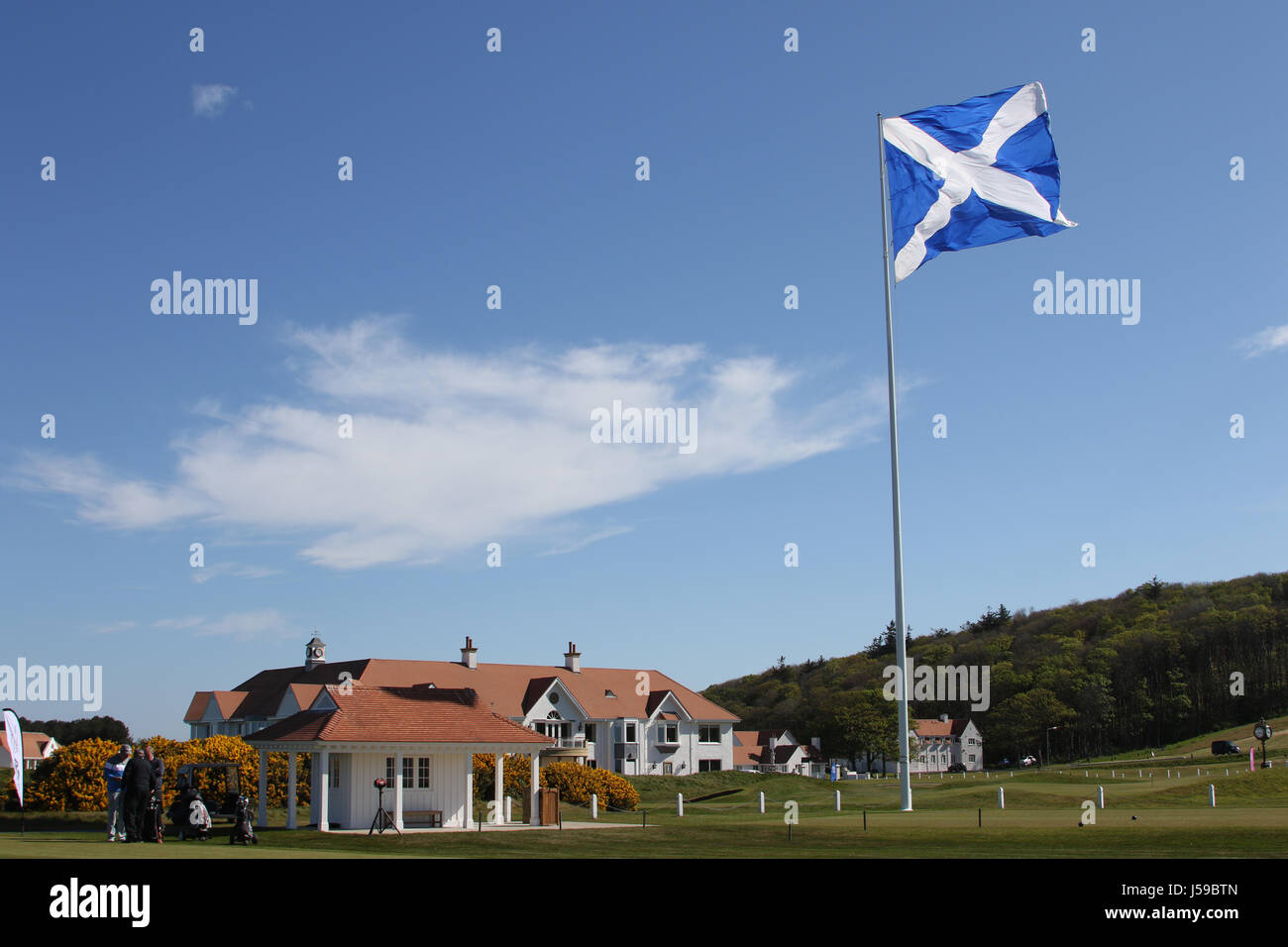 Trump Turnberry, Ayrshire, Scotland .One of the largest saltire flags ...