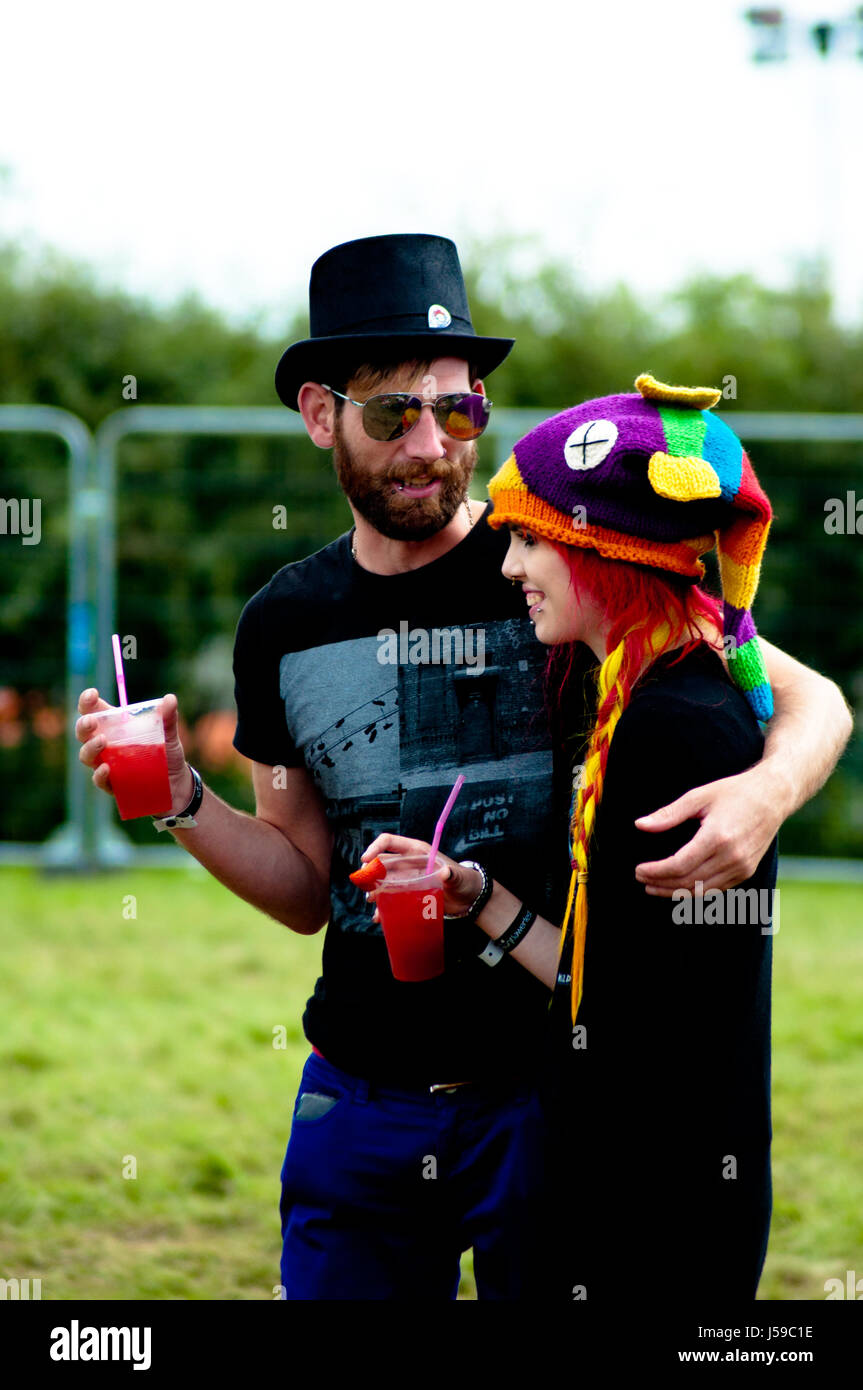 Enthusiastic Music Rock Festival Fans Audience Participation Summer ...