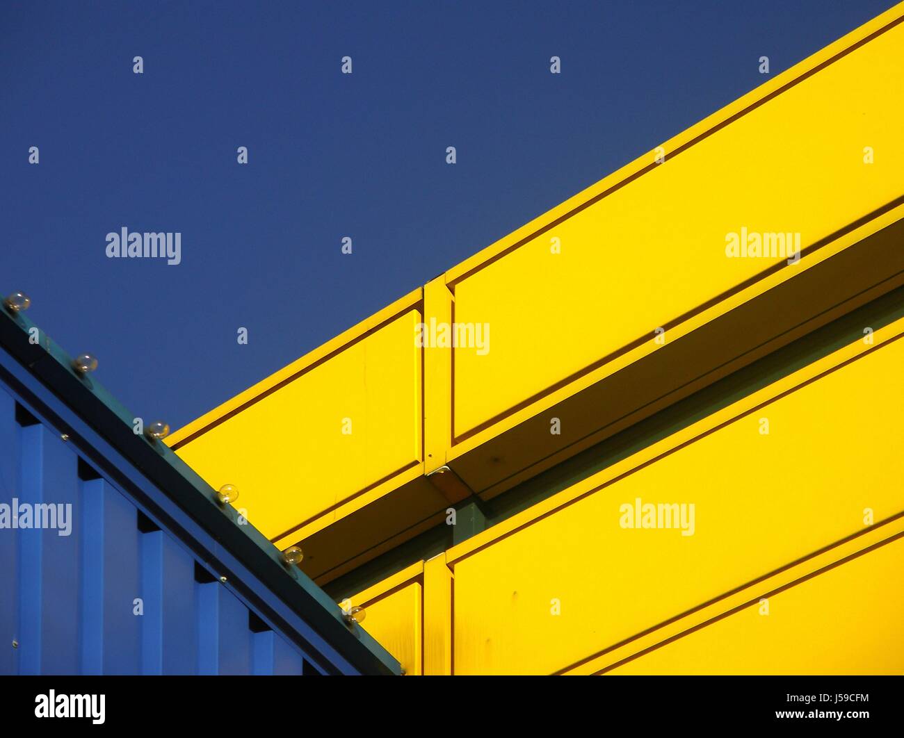 blue facade sheet metal retail shop shop department store store ...