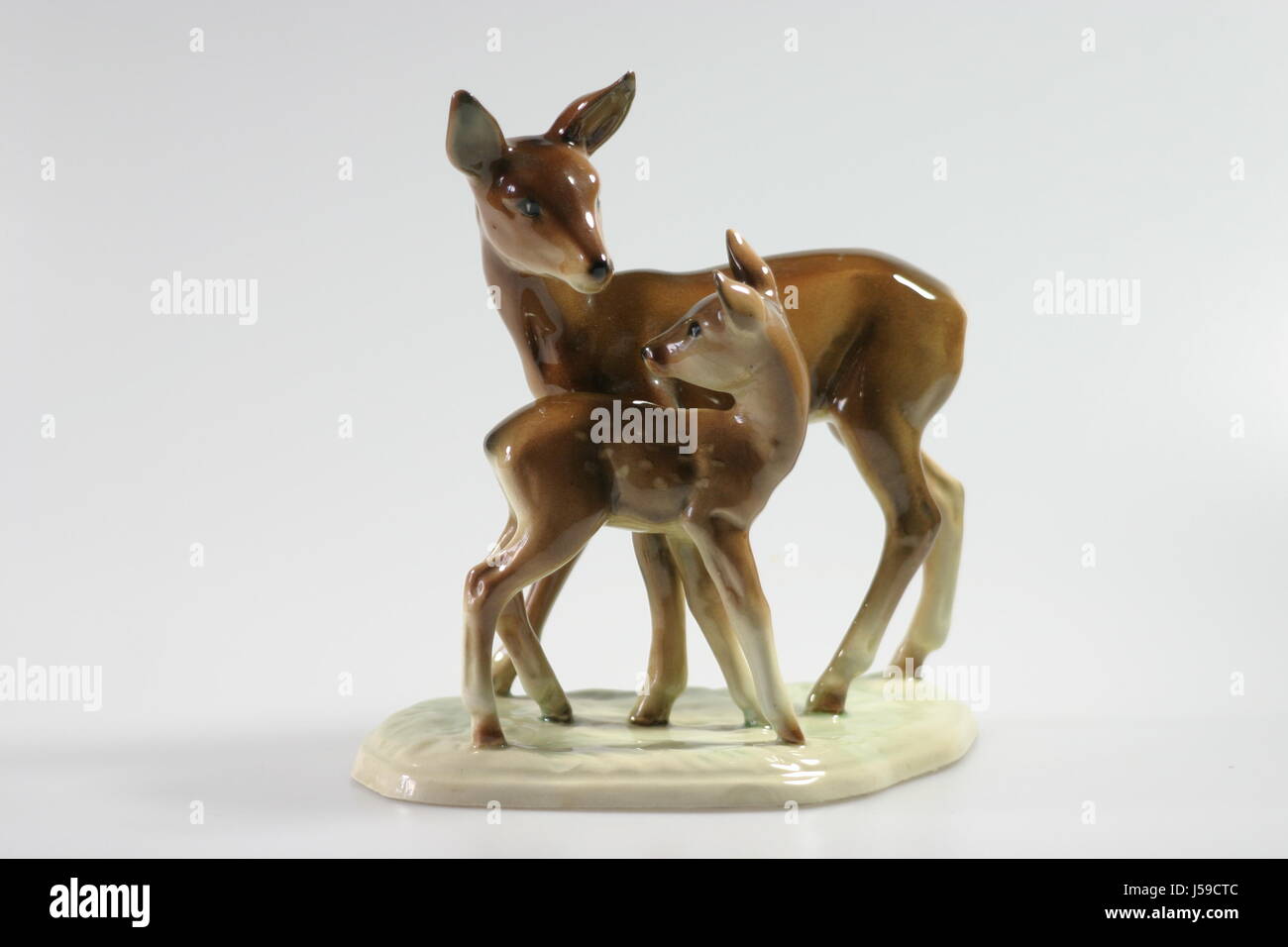 statue china kitsch ceramics fawn appearance collect roe collecting ...