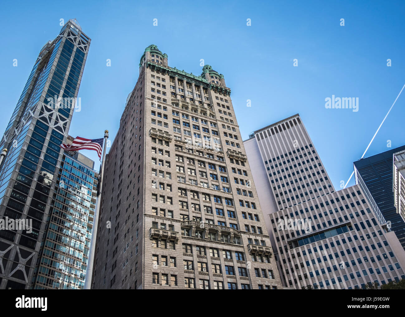 NYC From The Ground Stock Photo - Alamy