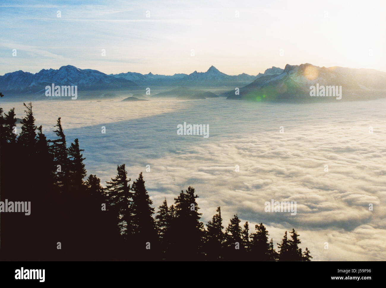 mountains fog freedom liberty sight view outlook perspective vista ...