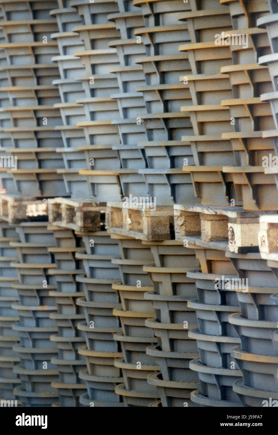 blue detail industry iron rust work factory stack production cast iron ...