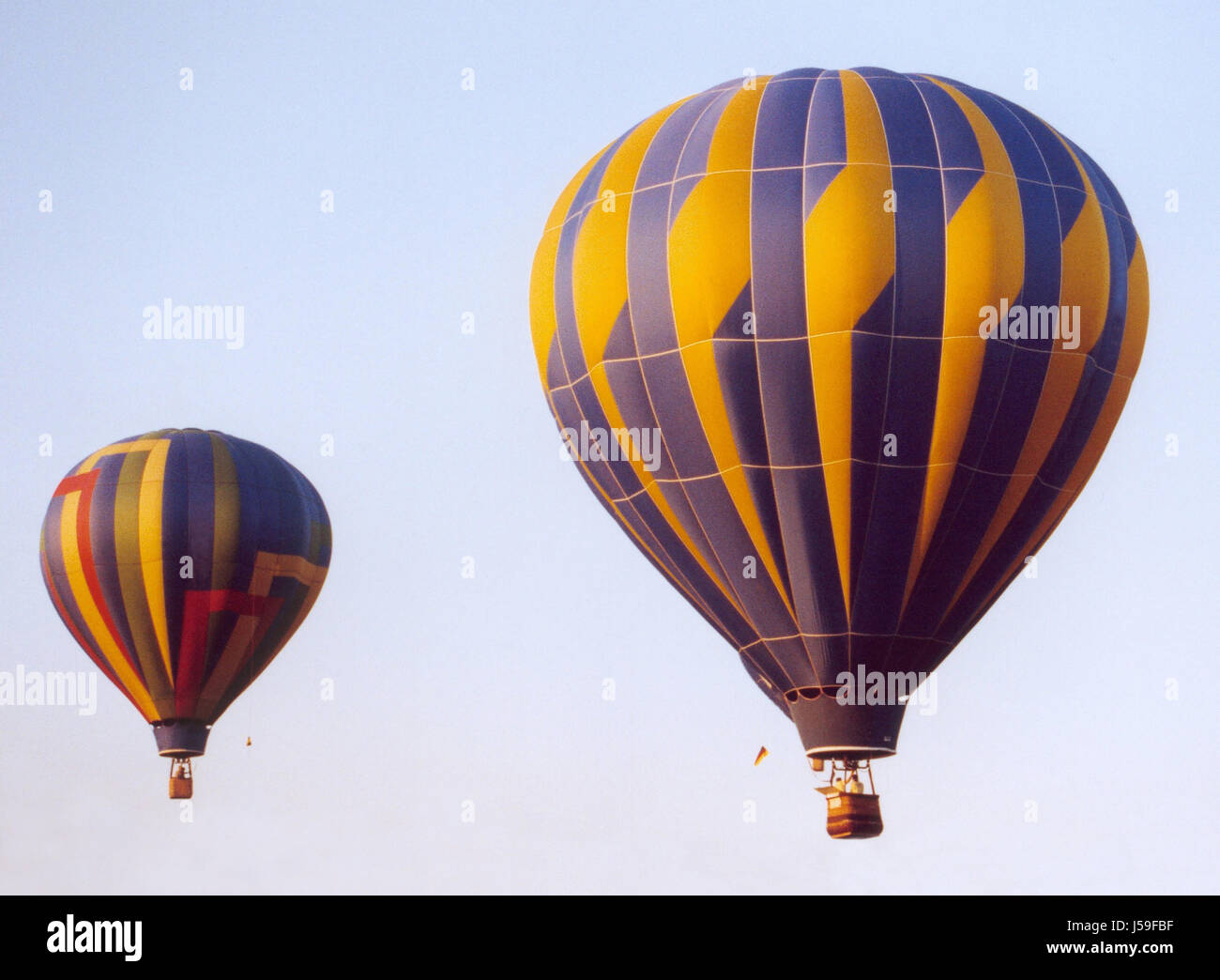 two hot air balloons Stock Photo - Alamy