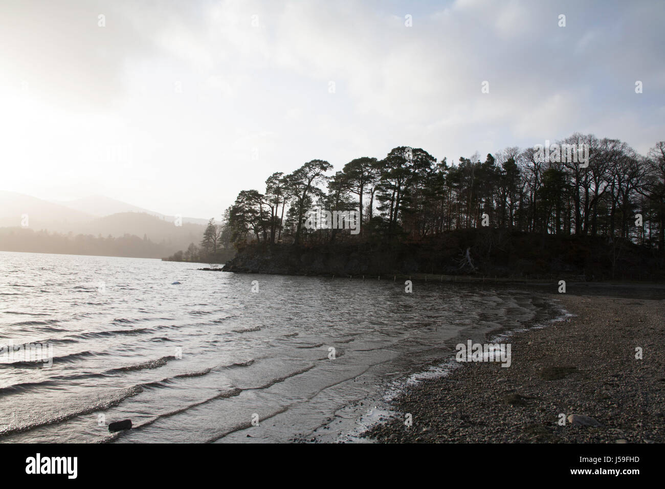 The rocky outcrop of Friar's Crag on Derwent Water Keswick The Lake ...