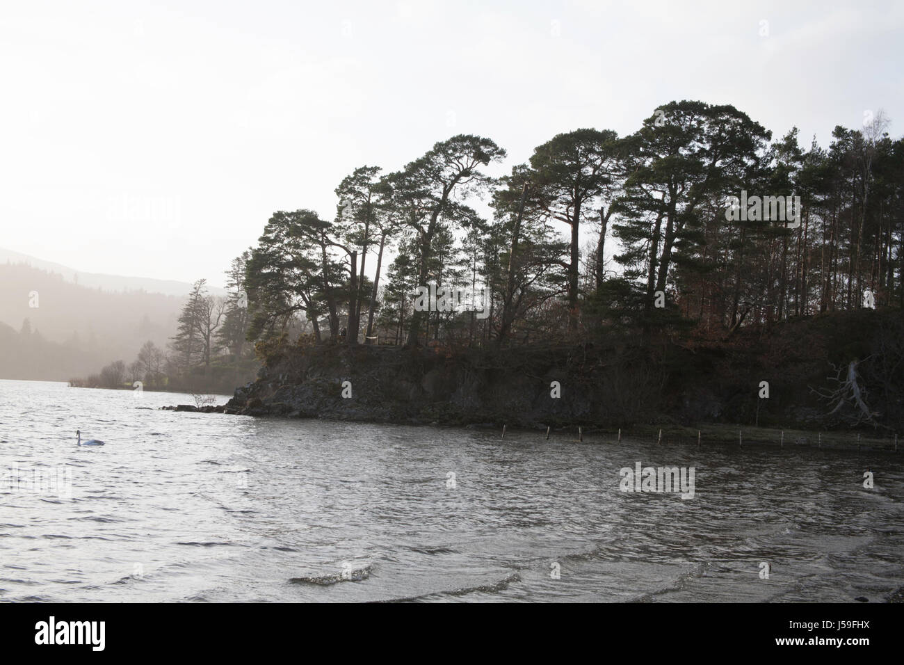 The rocky outcrop of Friar's Crag on Derwent Water Keswick The Lake ...