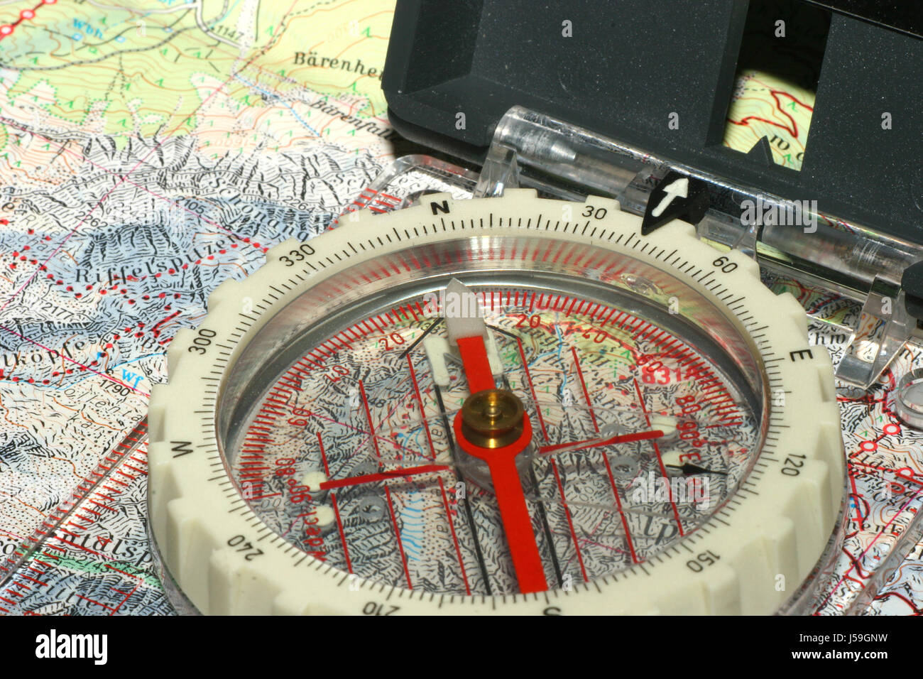 direction card orientation north needle scale graduation representation ...