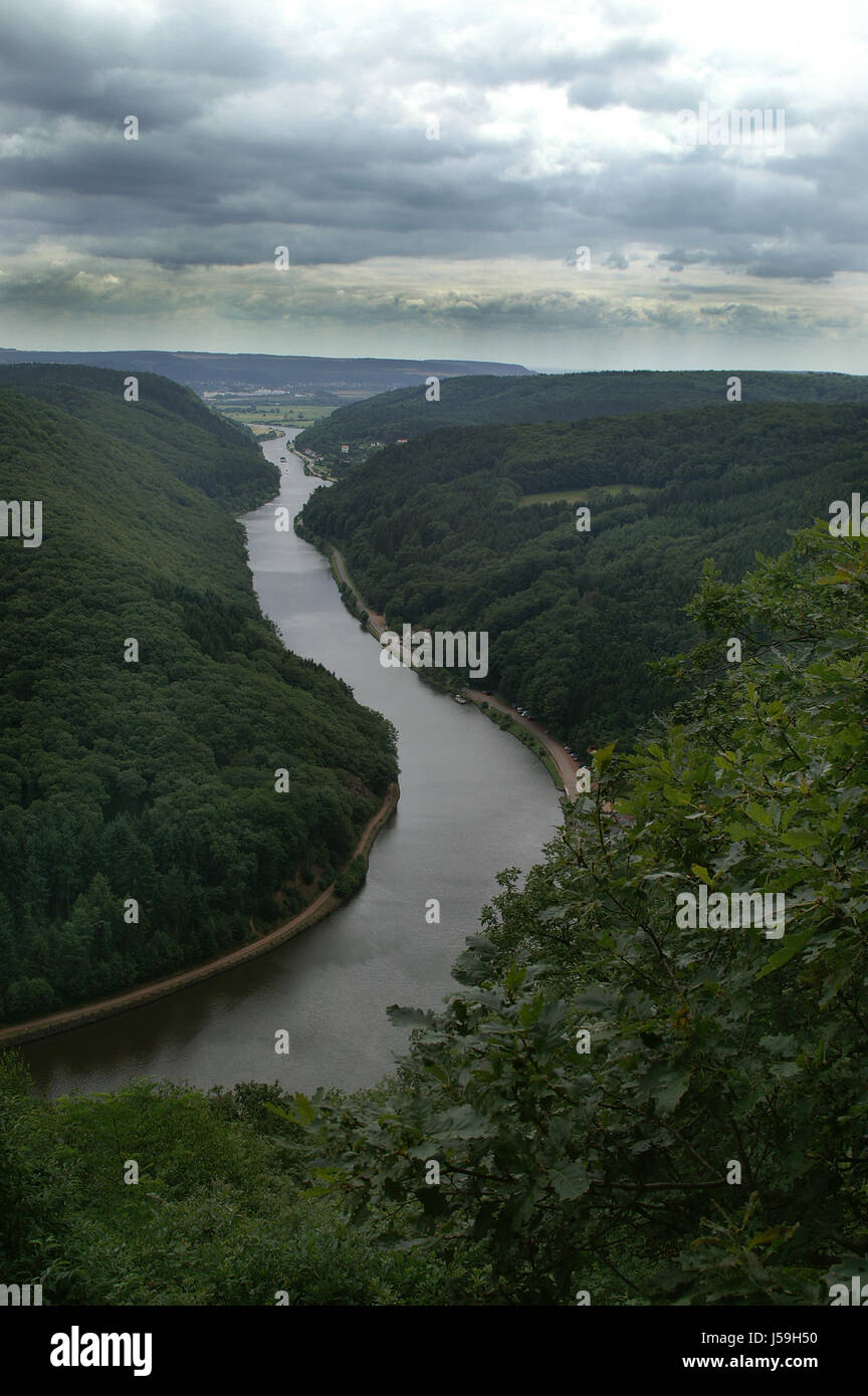 saarschleife in mettlach Stock Photo - Alamy