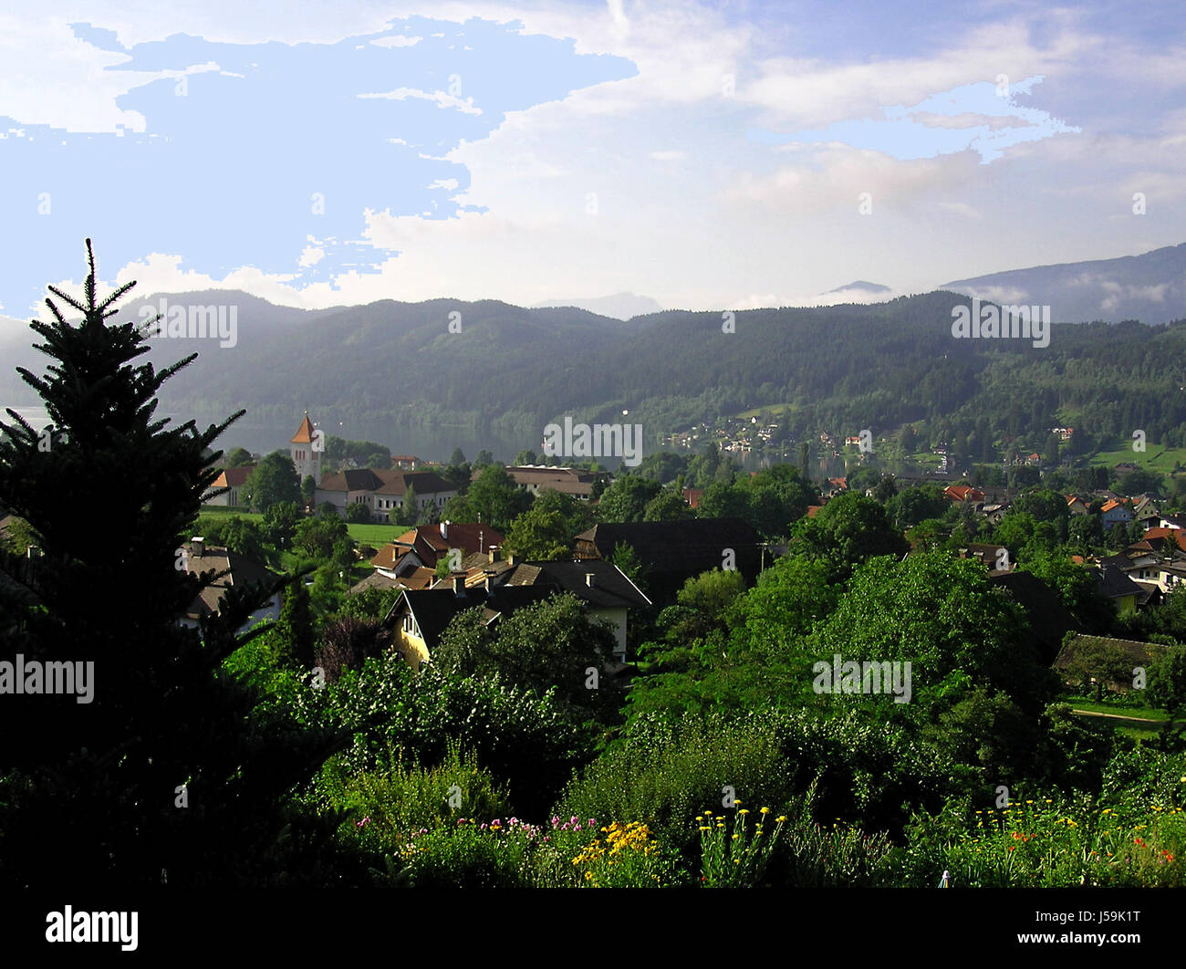 View to millstatt town hi-res stock photography and images - Alamy