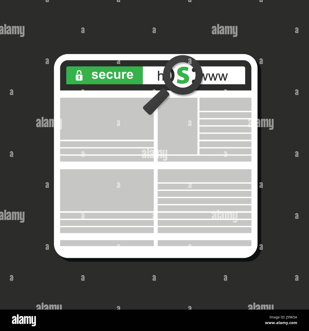 Protocol Safe And Secure Web Browsing Stock Vector Image And Art