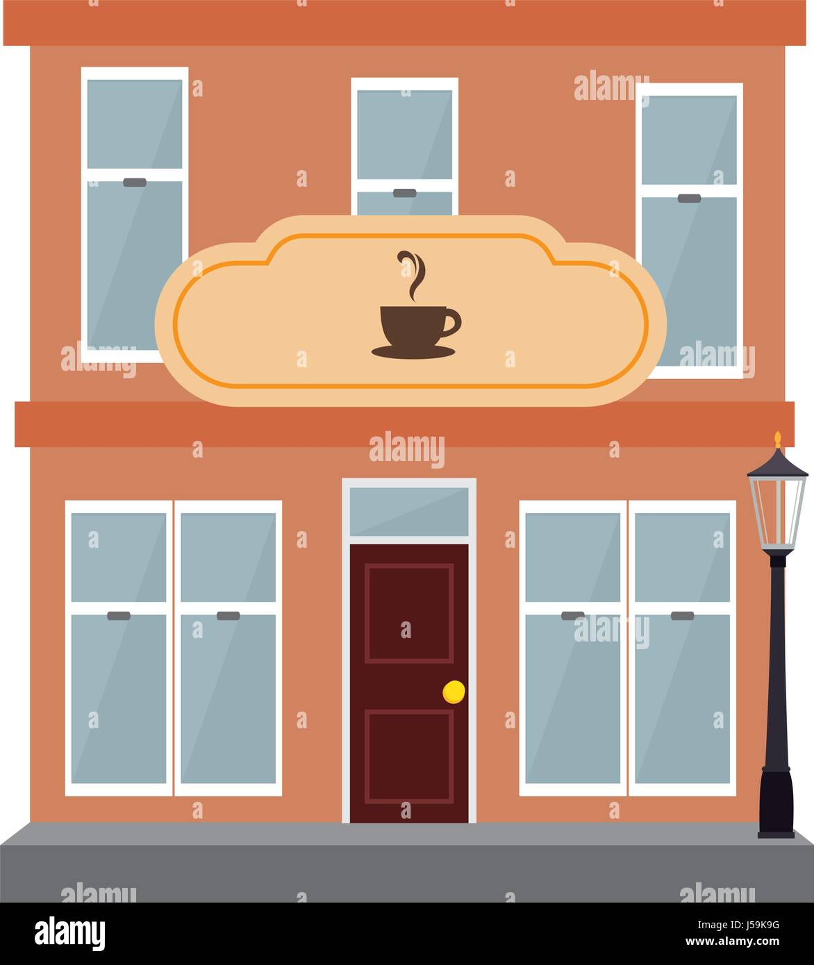 coffee shop building isolated icon Stock Vector Image & Art - Alamy