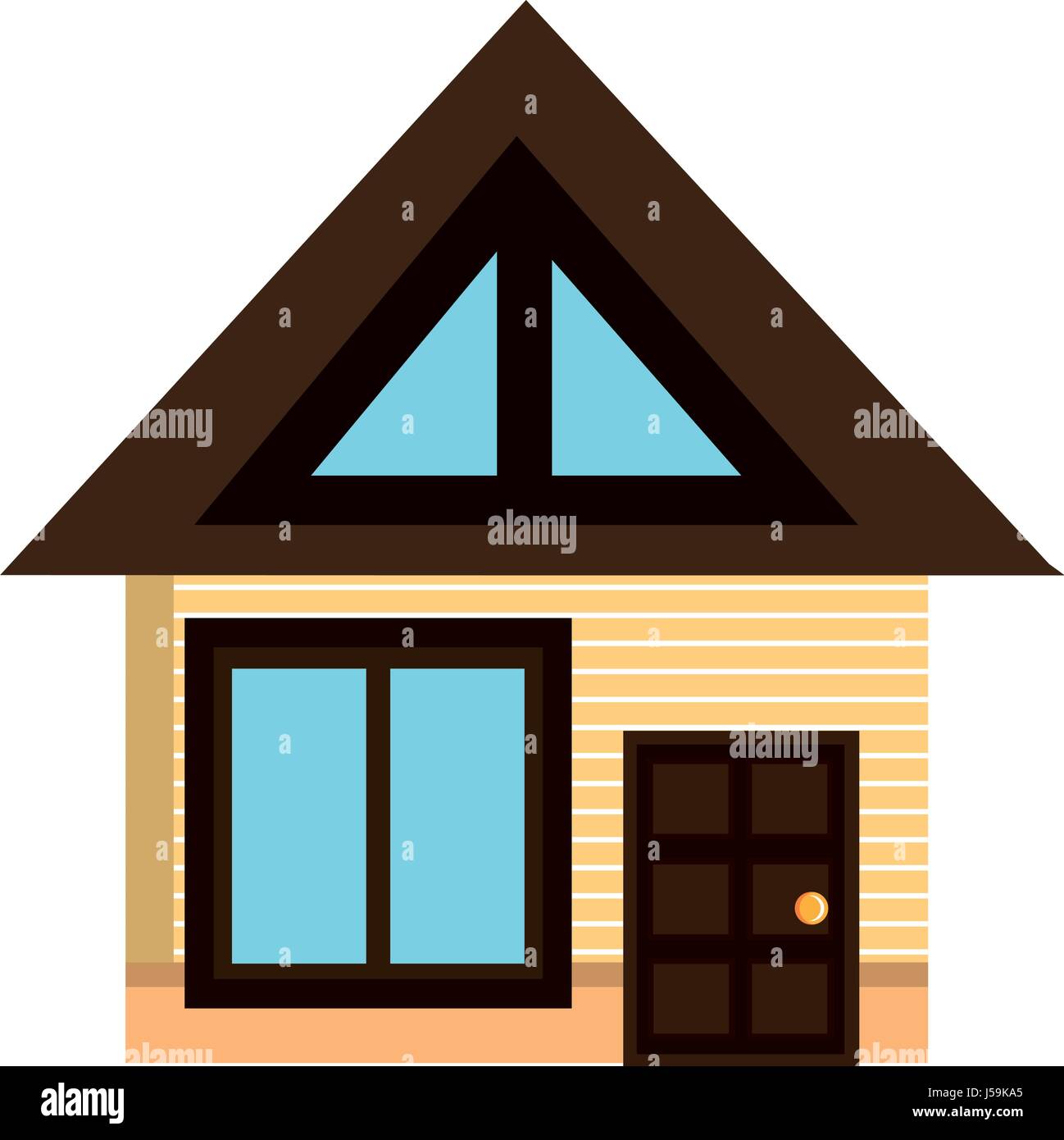 exterior house isolated icon Stock Vector Image & Art - Alamy