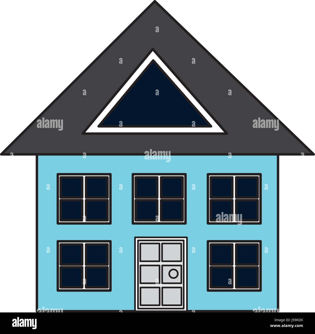 exterior house isolated icon Stock Vector Image & Art - Alamy
