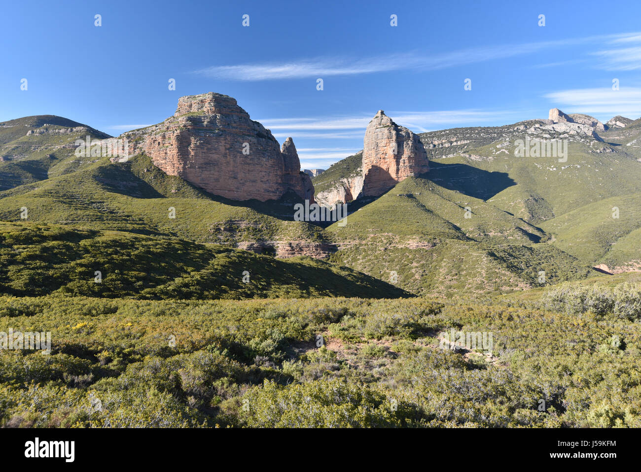 Natural gateway Salto de Roldan in Aragon Stock Photo - Alamy