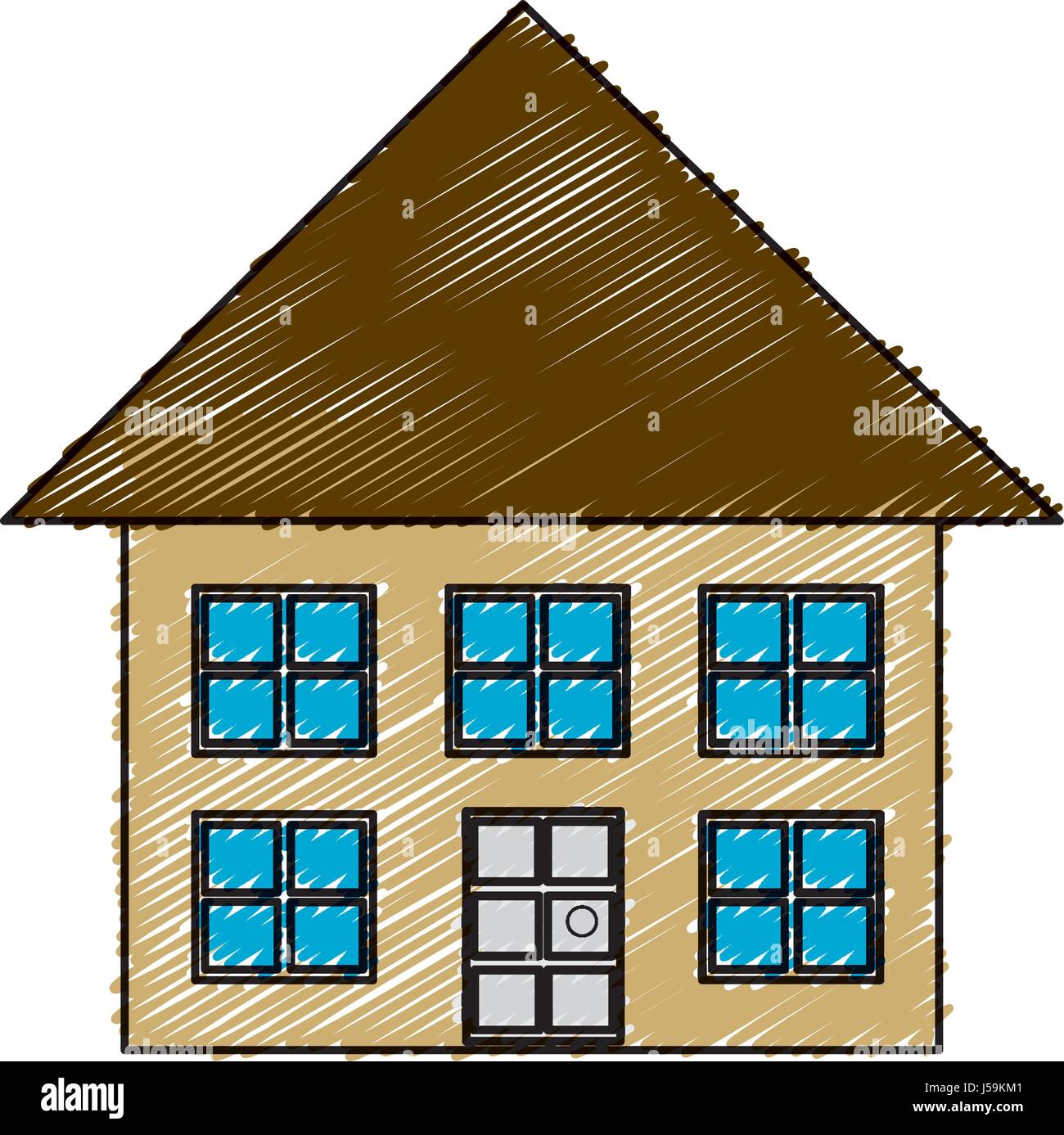 exterior house isolated icon Stock Vector Image & Art - Alamy