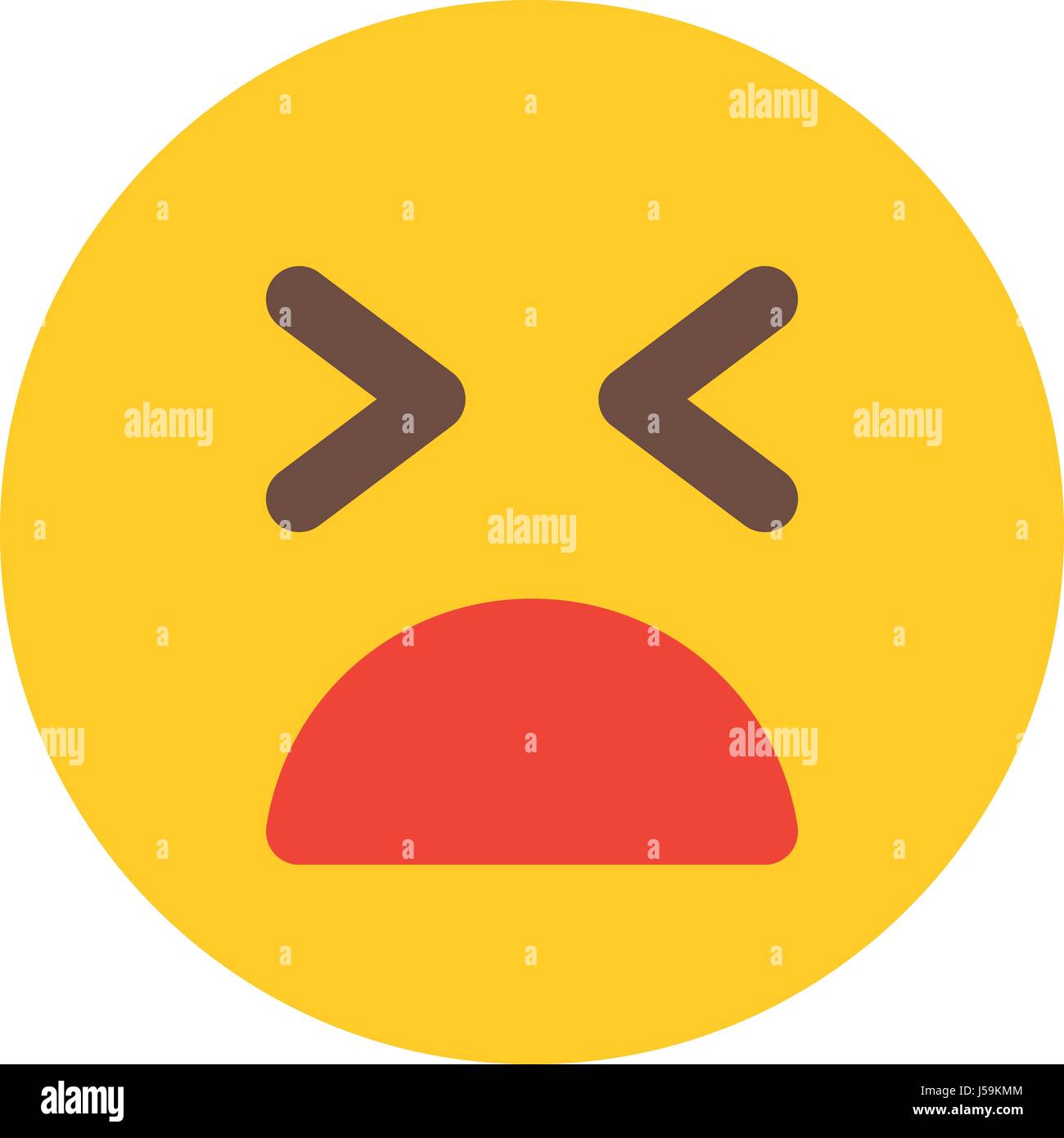 Anguished expression Stock Vector Images - Alamy