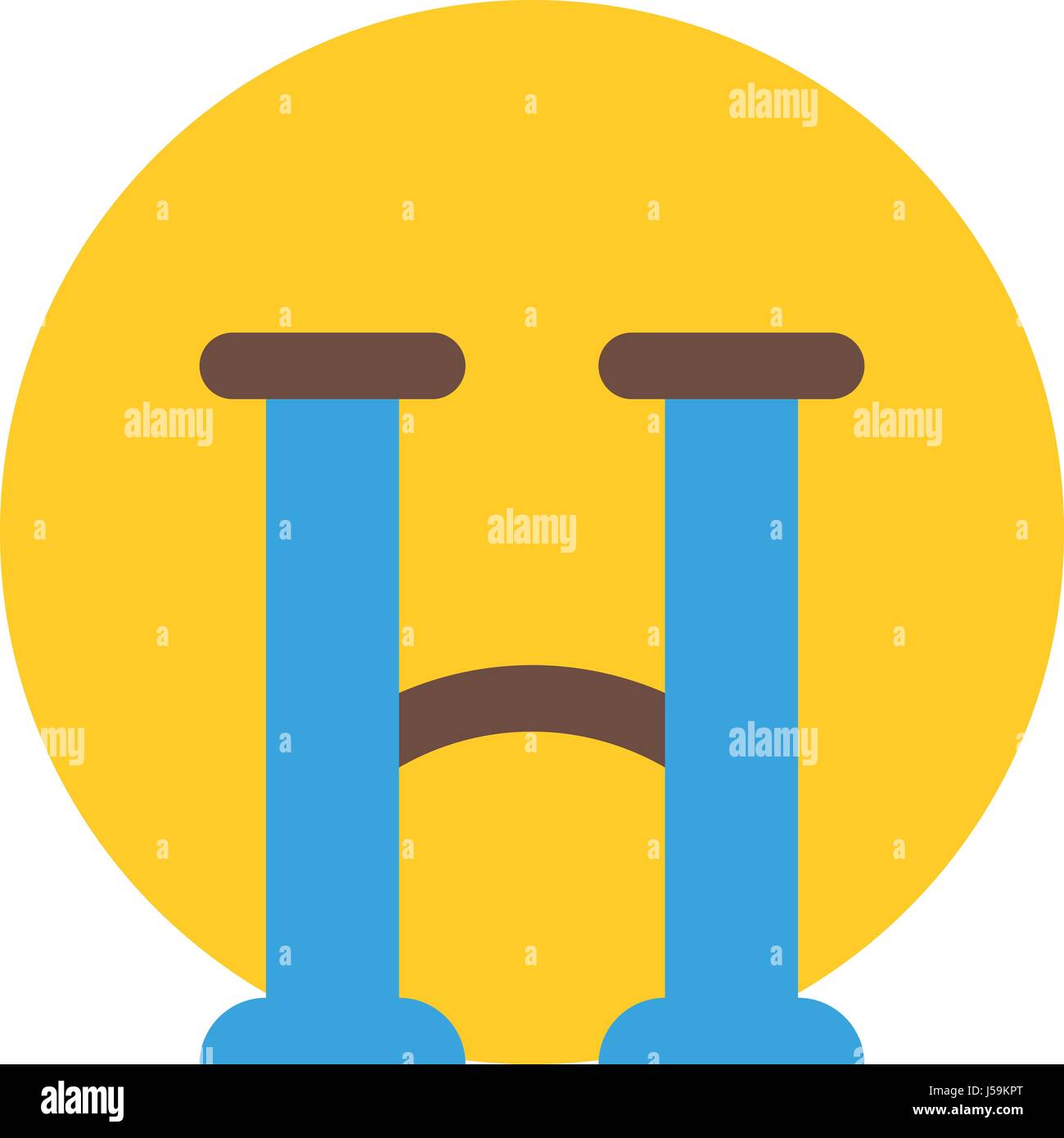 Crying emoji Stock Vector Images - Alamy