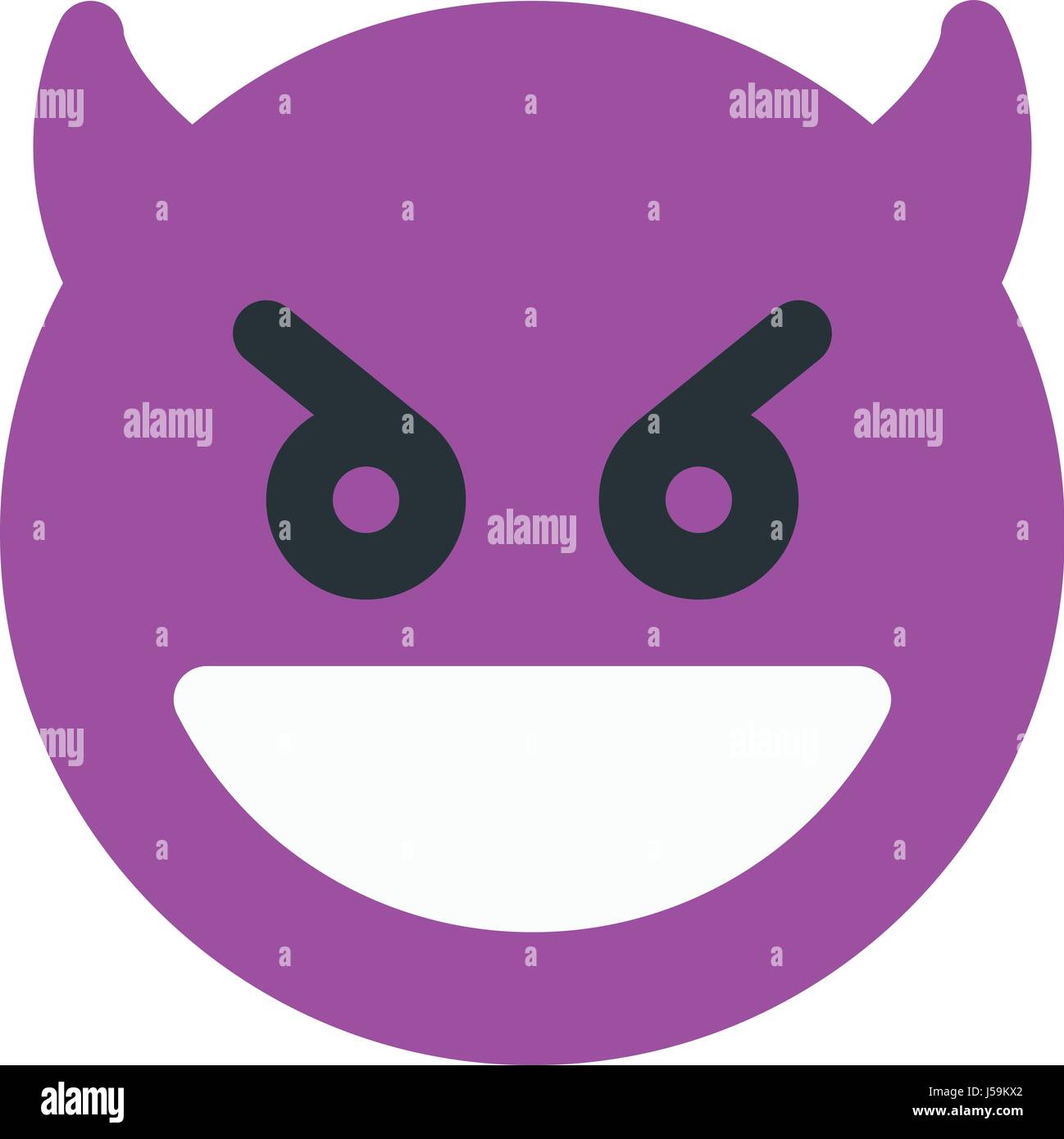 grinning devil emoji Stock Vector Image & Art - Alamy