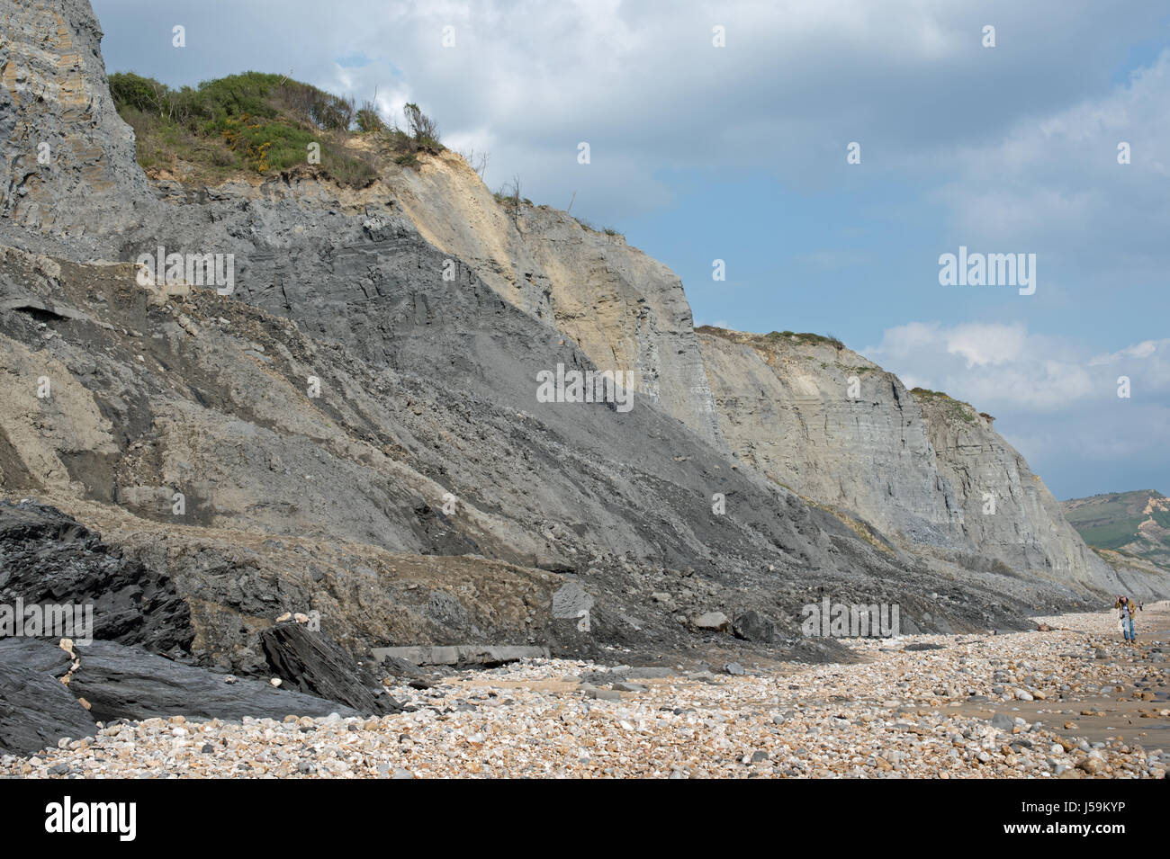 Crumbling clifftops hi-res stock photography and images - Alamy