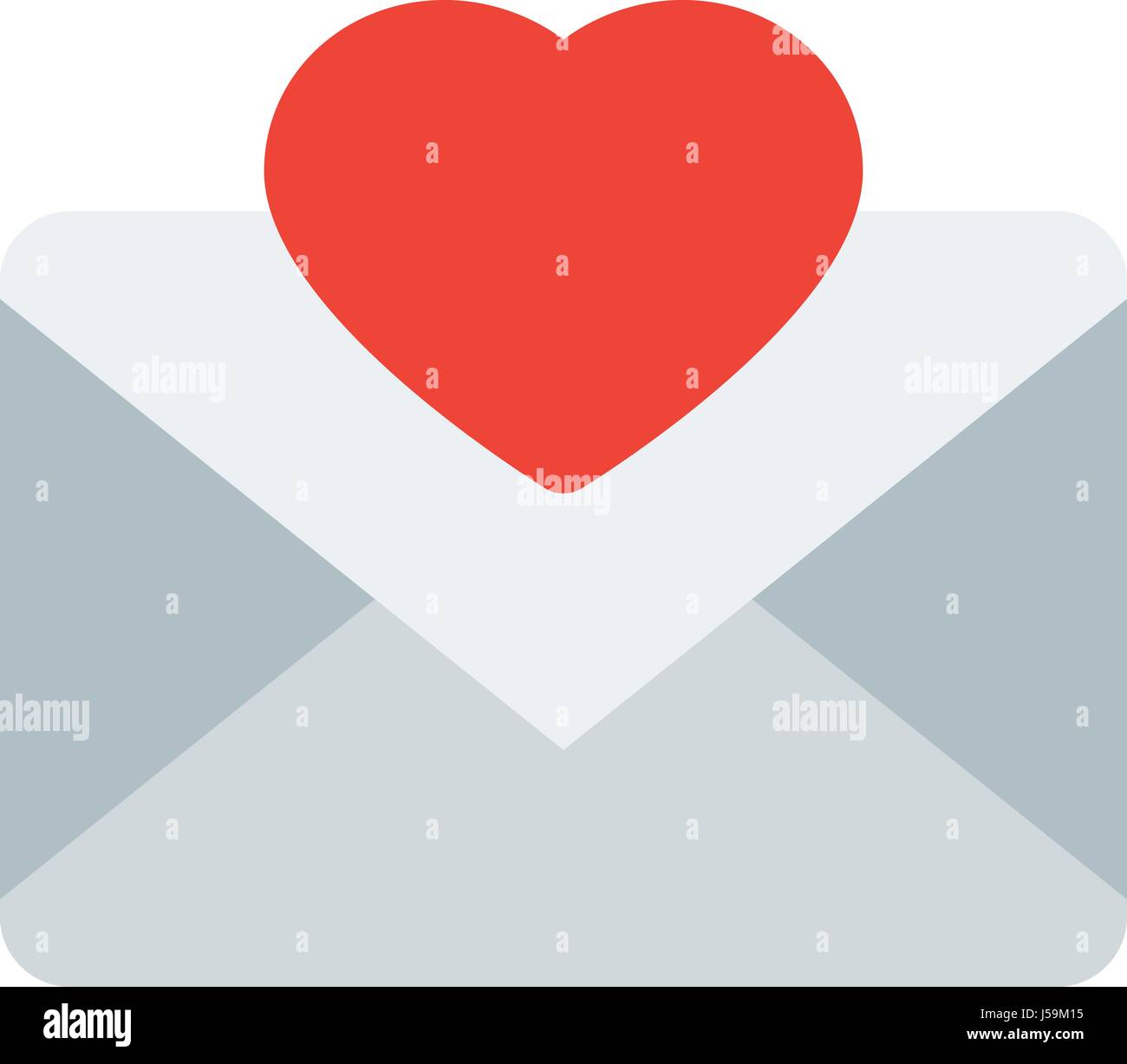 Love message letter sealed Stock Vector Images - Alamy